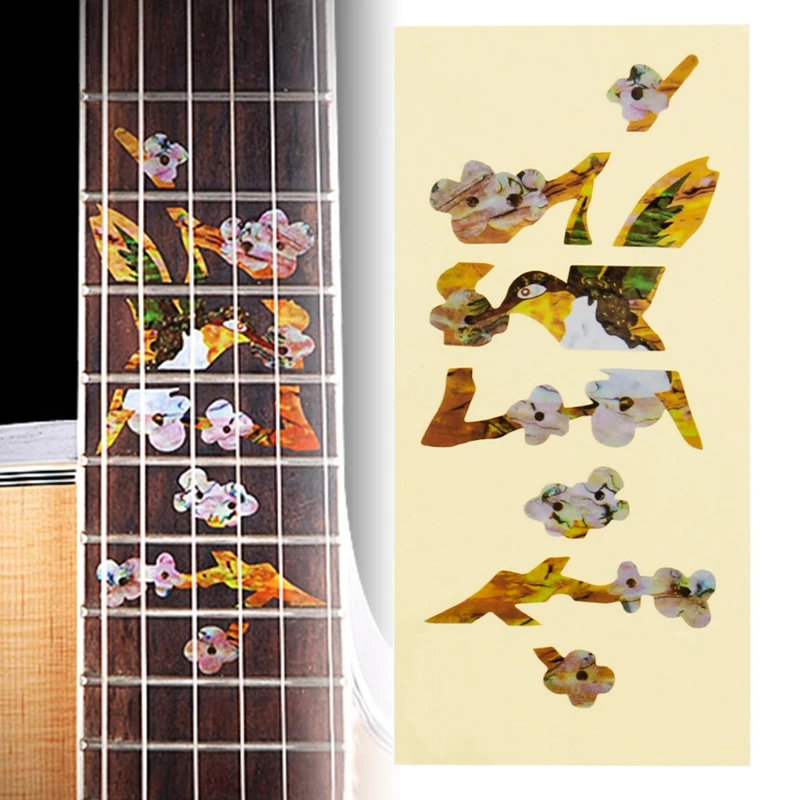 Cross Inlay Decals Fretboard Sticker For Electric Acoustic Guitar ...