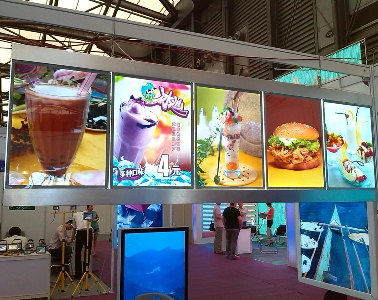 High Bright Smd Leds Illuminated Menu Panels Slim Aluminum Frame Fast ...