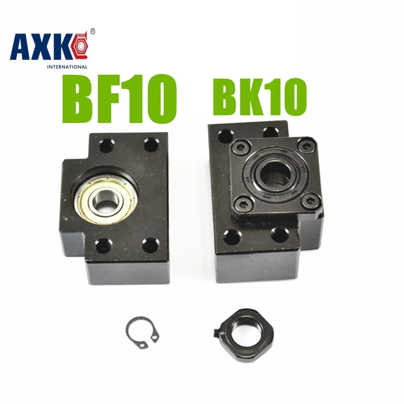 AXK BK10 BF10 Set : 1 pc of BK10 and 1 pc BF10 for SFU1204 Ball Screw ...