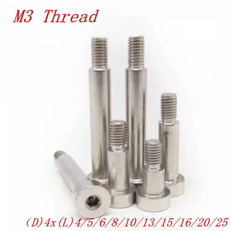 1pc M5 M6 M8 M10 Shoulder Diameter 6 8 10 12mm Grade 12.9 Steel Hex Hexagon Socket Cap Head ...