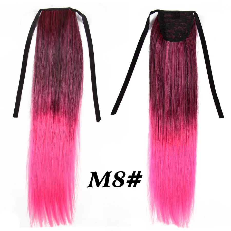 AliLeader 100G 20" Long Clip In Ponytail Hairpieces For Hair Tails 11 ...