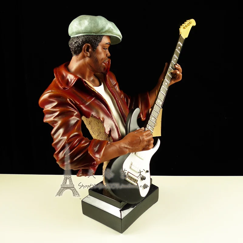 Art & Collectibles Figurines Guitarist Sculpture Statue Jazz Musician ...