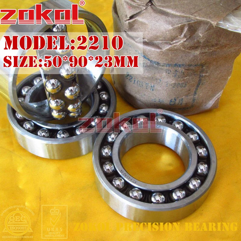 ZOKOL bearing 2210 2RS 1510 2RS Self aligning ball bearing 50*90*23mm ...