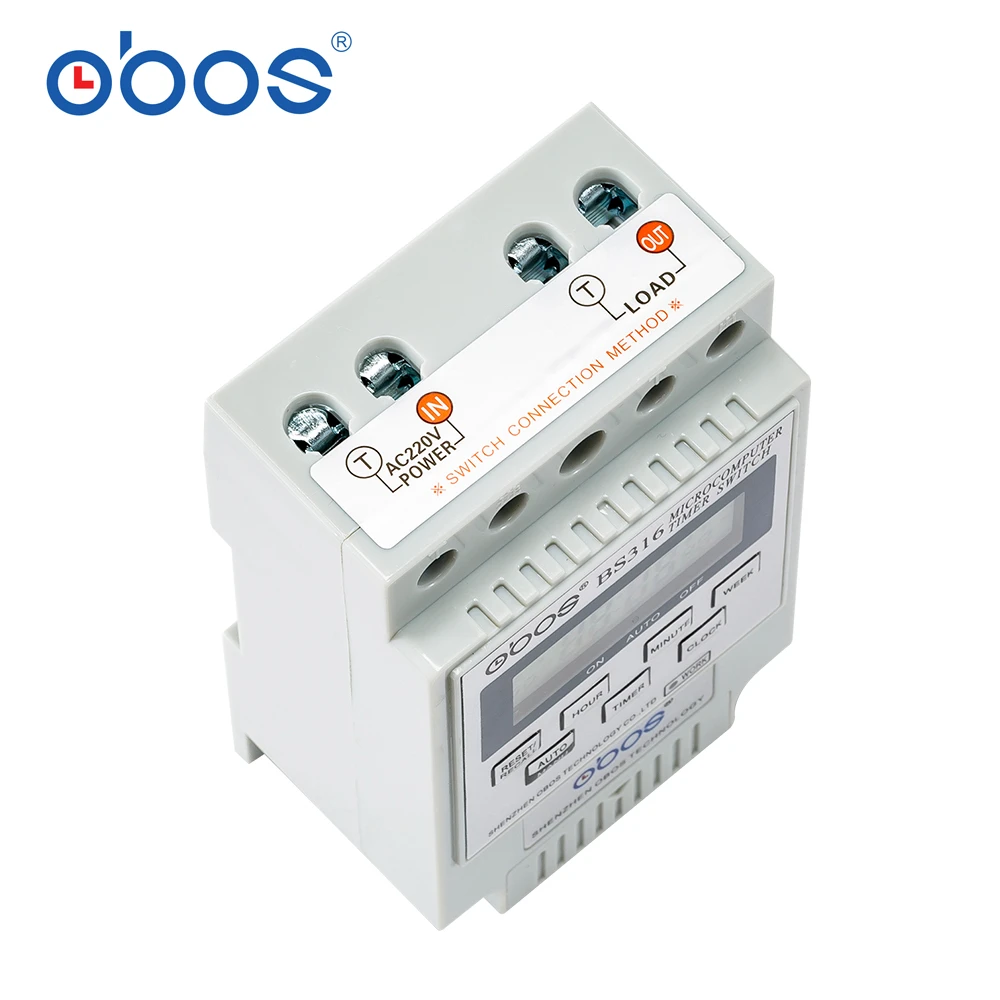 Timer BS316 (KG316T) Intelligent Microcomputer Programmable Electronic Timing Switch Relay ...