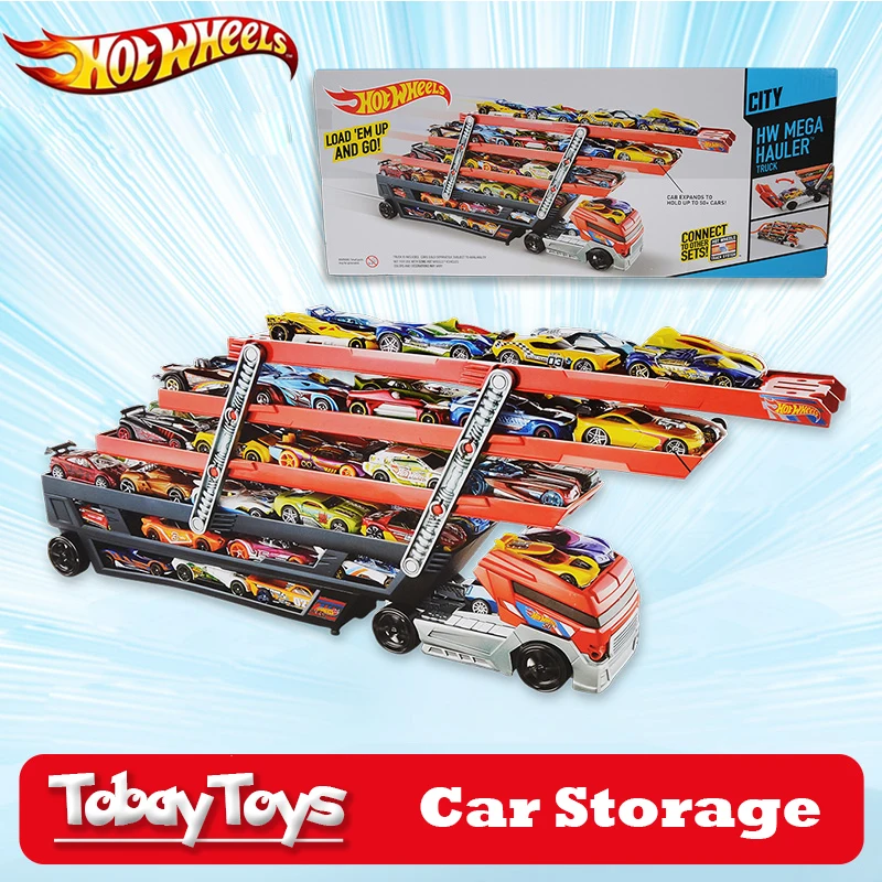 חם גלגלים - Hotwheels Truck Toy Storage Box Car Container Scalable ...