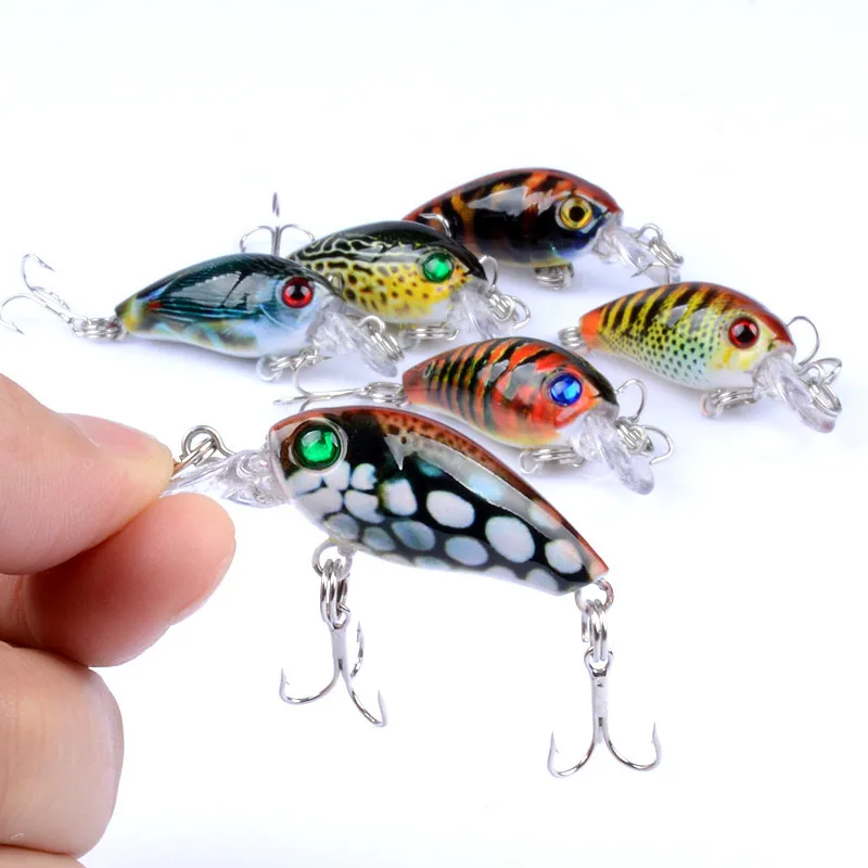 Colorful Fishing Lure Artificial Bionic Bait Minnow Swimbait Crankbait ...