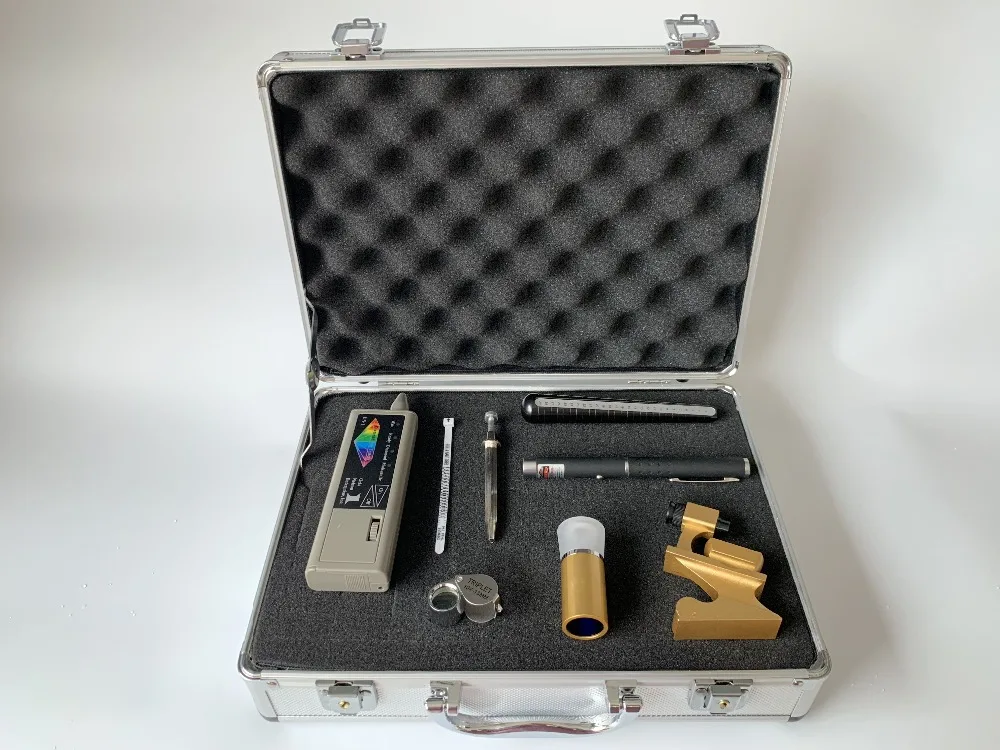 New-Professional-Diamond-Tester-Tool-Set-in-Box-with-Clarity-Size-Color ...