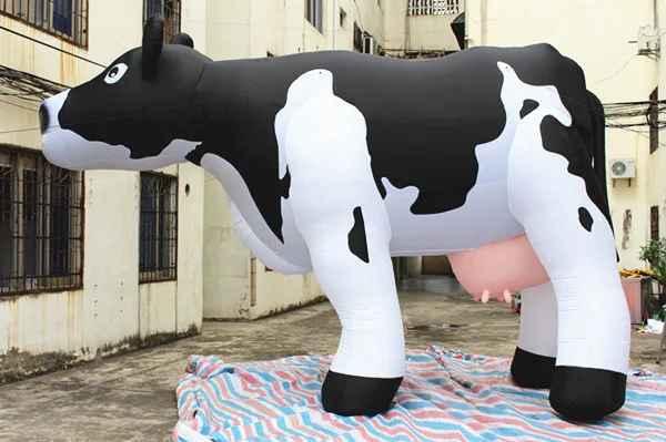 Free shipping 4m long inflatable cow for promotion-in Party DIY ...
