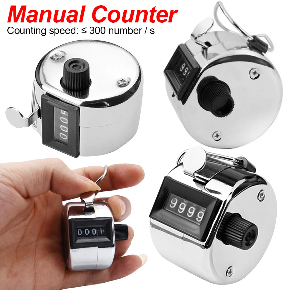 Digital Counter Including Battery Plastic Hand Tally Counter Digital ...