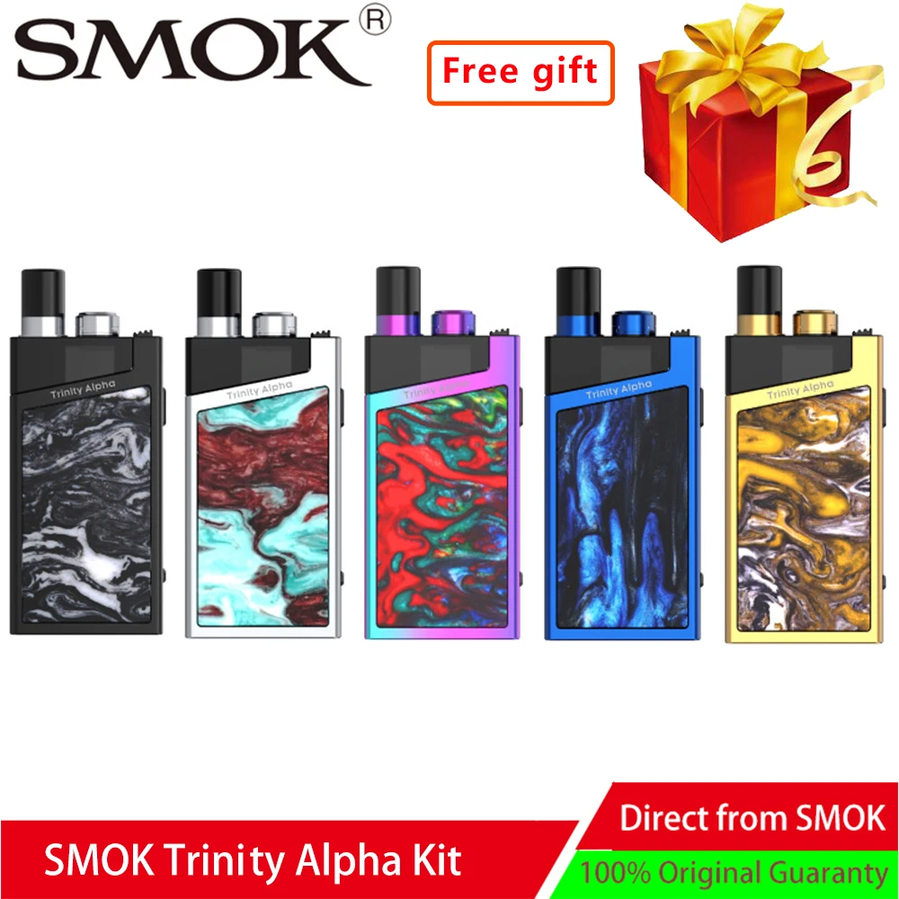 New Vape SMOK Trinity Alpha Kit Pod System Vape kit with 1000mAh ...