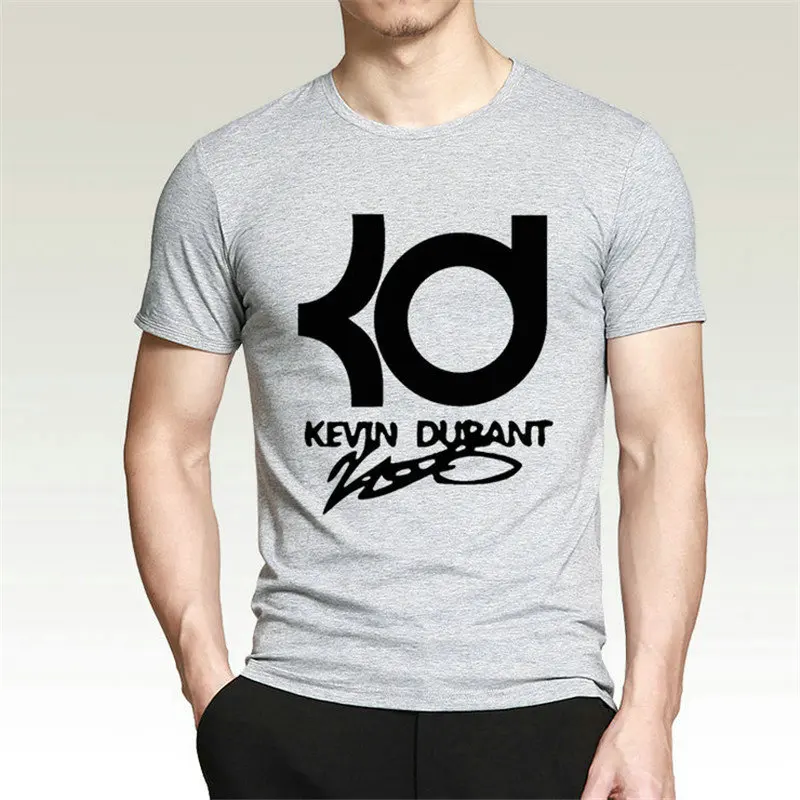 2017 Fashion KD Printed T Shirt Men 100% Cotton Short Sleeve Casual ...