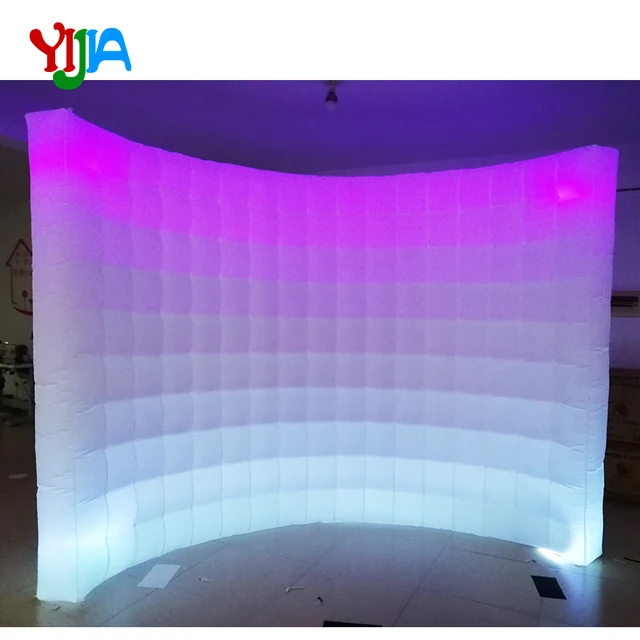 Wedding, party backdrop 10ft*8ft inflatable LED wall white color ...