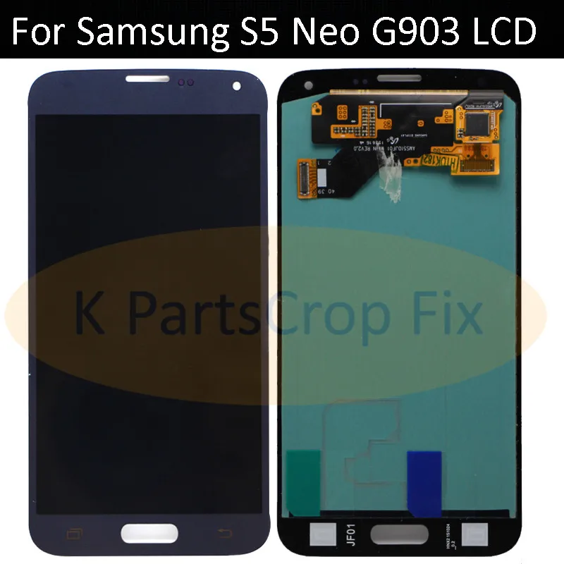100% テストスーパー AMOLED サムスン S5 ネオ G903 サムスン S5 ネオ G903F 液晶画面タッチデジタイザーアセンブリ|携帯電話用液晶ディスプレイ| - AliExpress