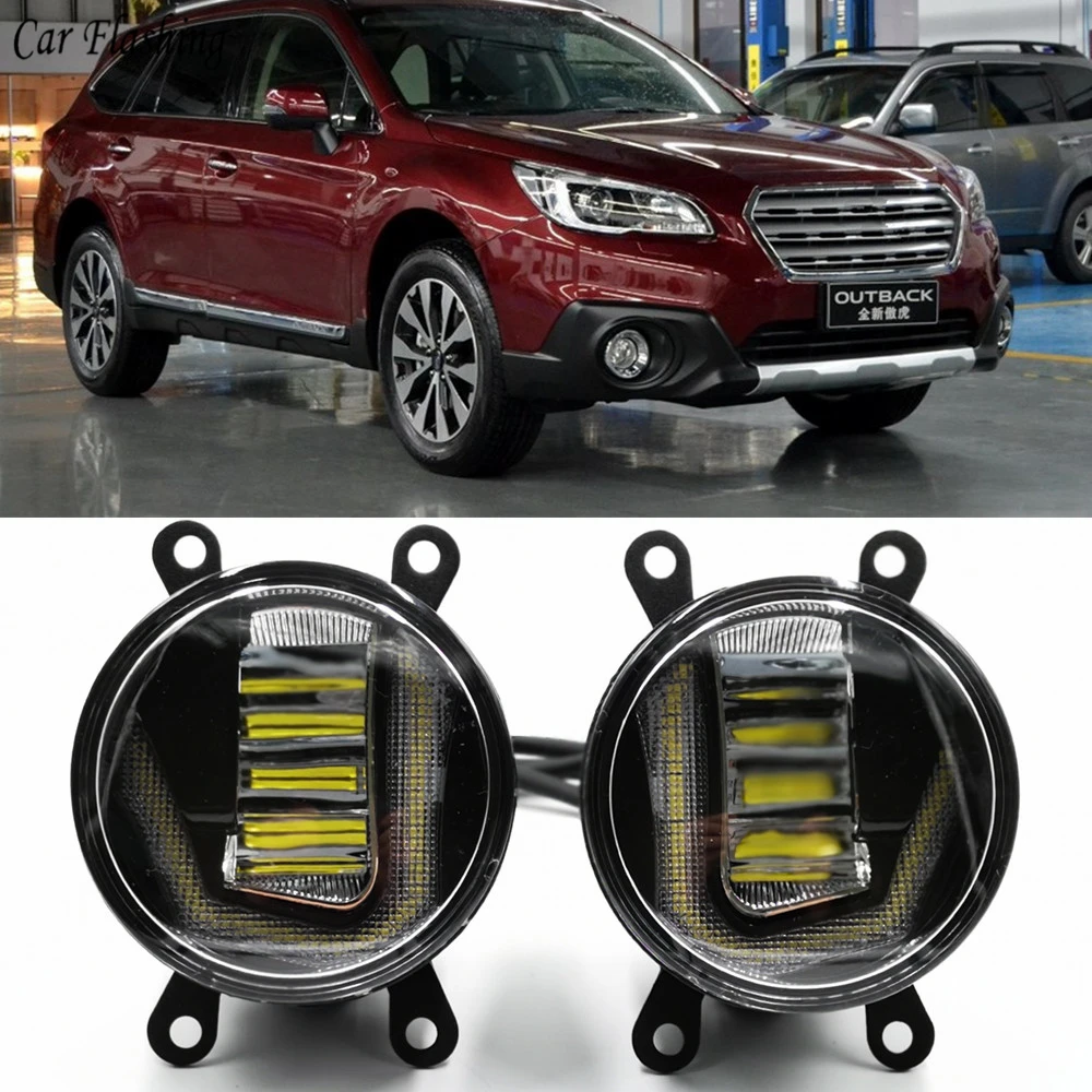 Luces LED antiniebla 3 en 1 para Subaru Outback 2013 2016 DRL, luz ...
