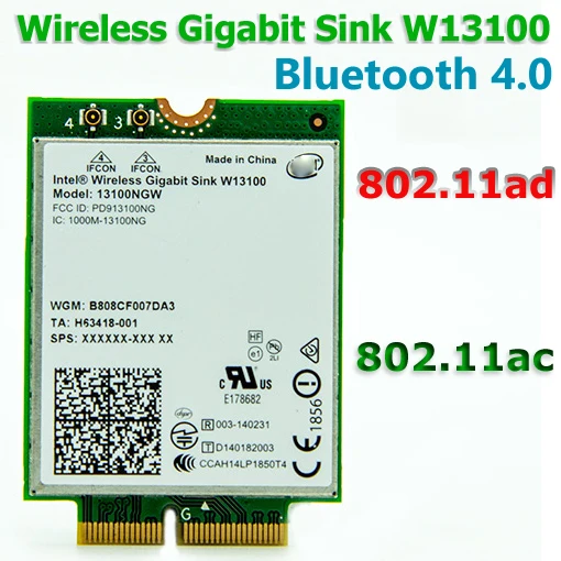 For Intel Wireless Gigabit Sink W13100 13100NGW WiGig (802.11ad ...