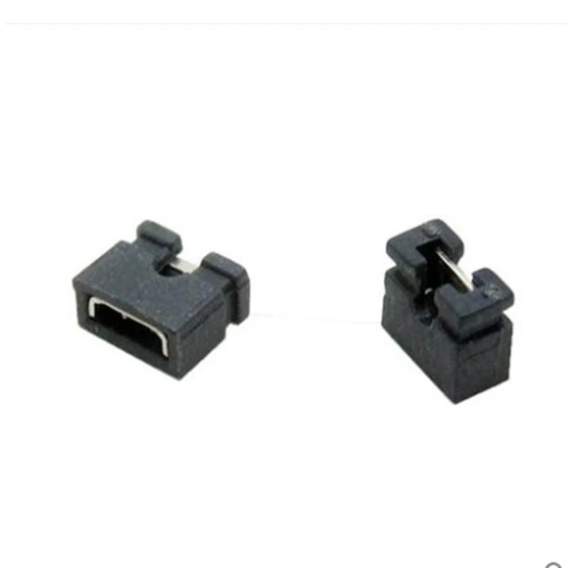 100pcs Pitch 2.0mm Pin Header Shorting Cap Jumper Cap Short Block Black ...