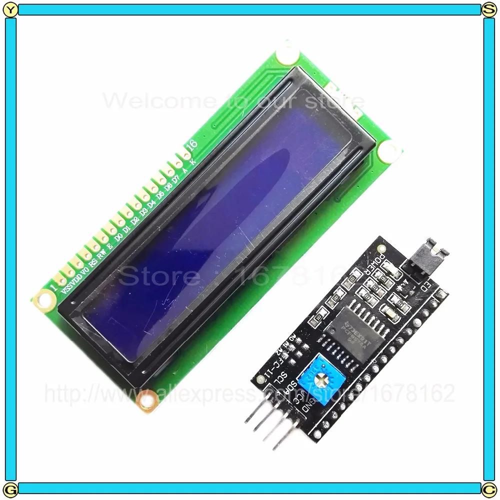 Aliexpress.com : Buy 5set 1602 LCD + IIC/IC2 ,16 x 2 HD44780 Character ...