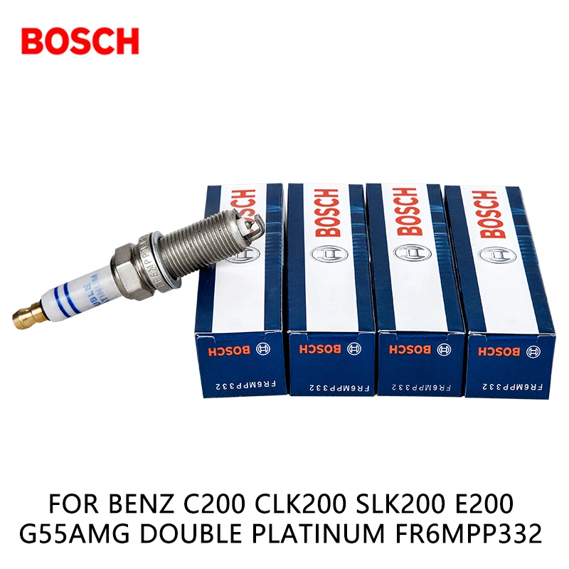 4pieces/set Bosch Car Spark Plug For Benz C200 Clk200 Slk200 E200 ...
