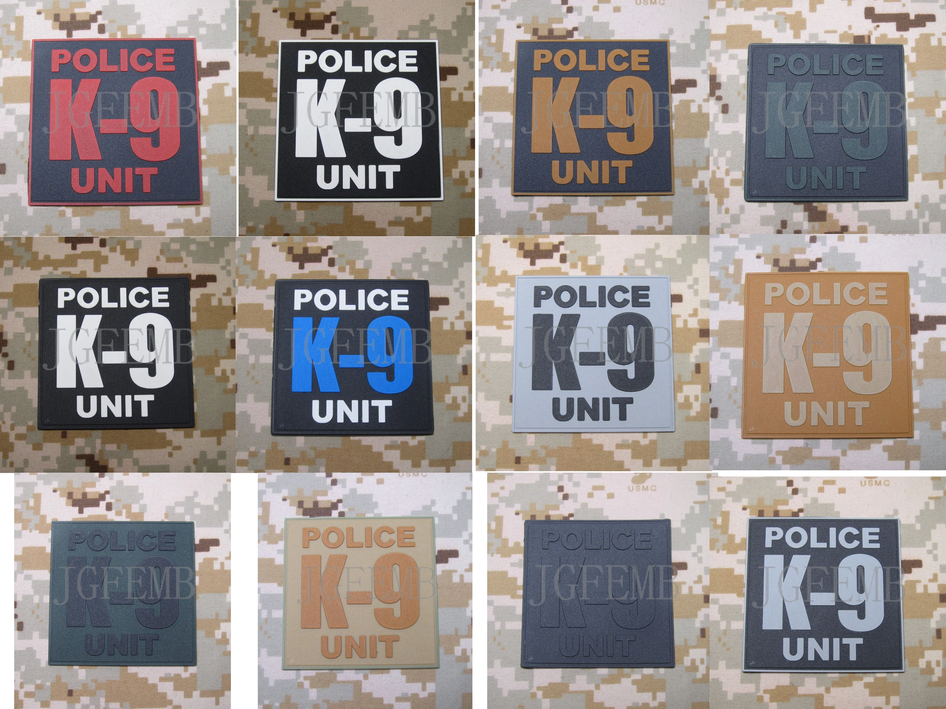 Police K-9 Unit Bear Claw K-9 Dog Morale Of Tactical Military 3d Pvc ...