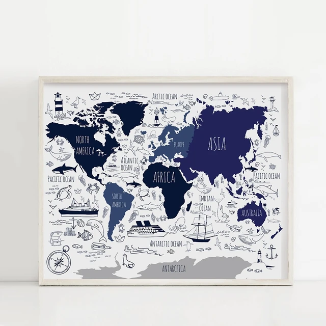 Nautical World Map