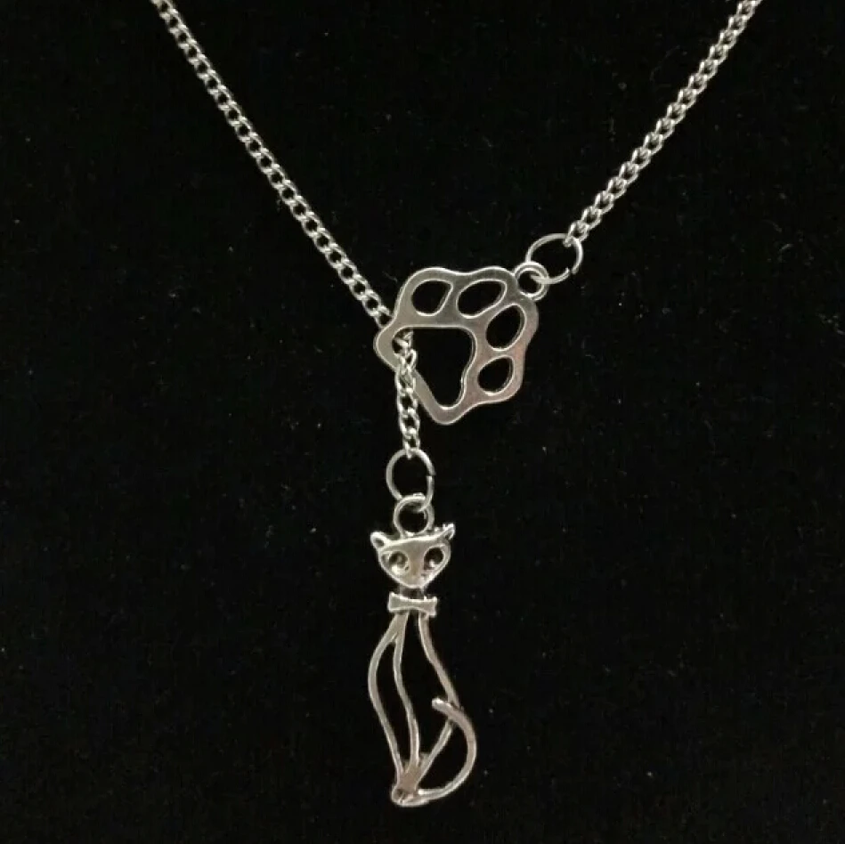 1pcs/lot Fashion Vintage Infinity Symbol Connections Cat/dog Paw&cute ...