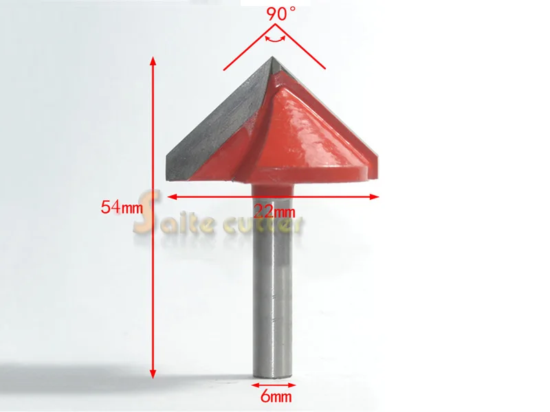 2Pcs-0-24-6mm-22mm-Dia-90-Degree-V-Shaped-3D-Engraving-Tools-Carving ...