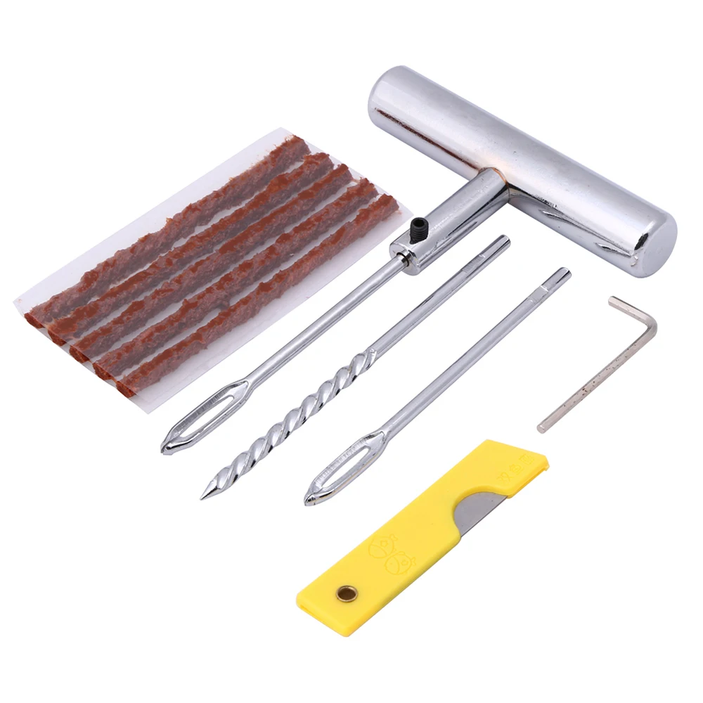 KIT REPARATION PNEU,Blue-7pcs--Kit universel de réparation de pneus ...