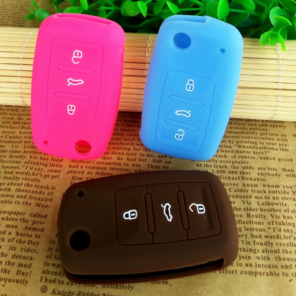 Silicone Protection Case For Skoda Yeti Superb Rapid Octavia Fabia ...