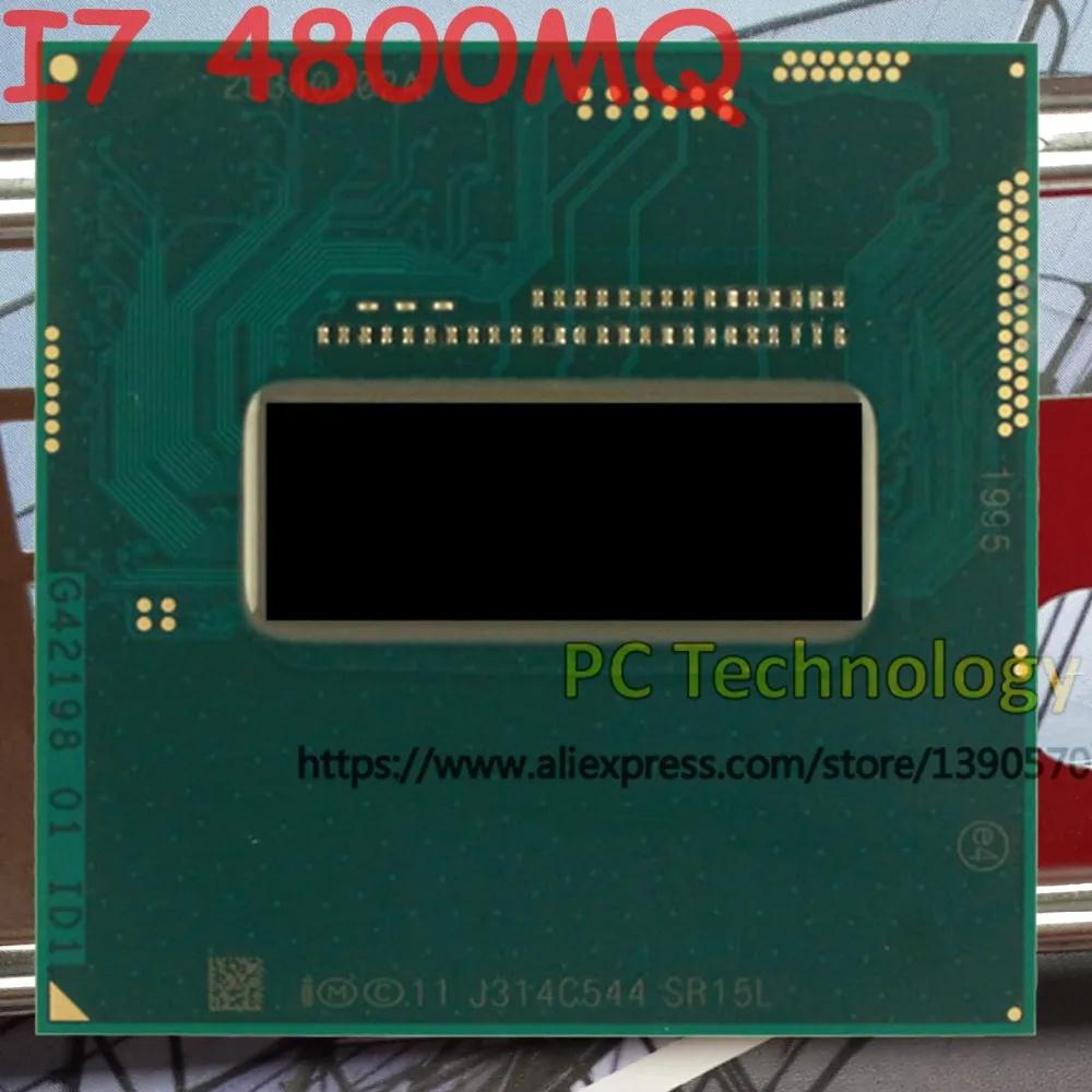 Original Intel Core I7 4800MQ SR15L CPU I7 4800MQ โปรเซสเซอร์ FCPGA946 ...