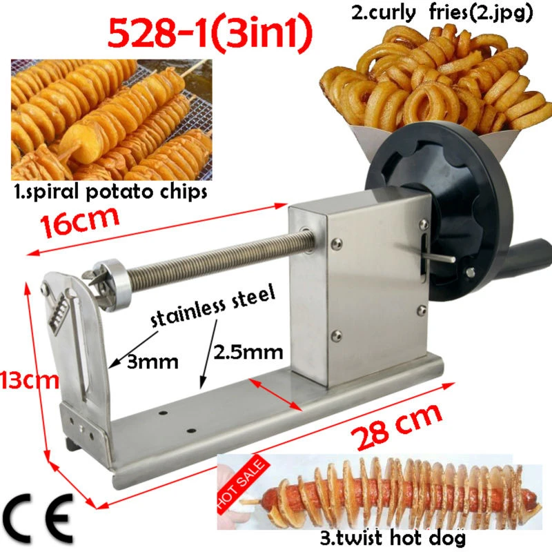 Manual 528-1tornado Potato Cutter Stainless Steel Twist Potato Slicer ...