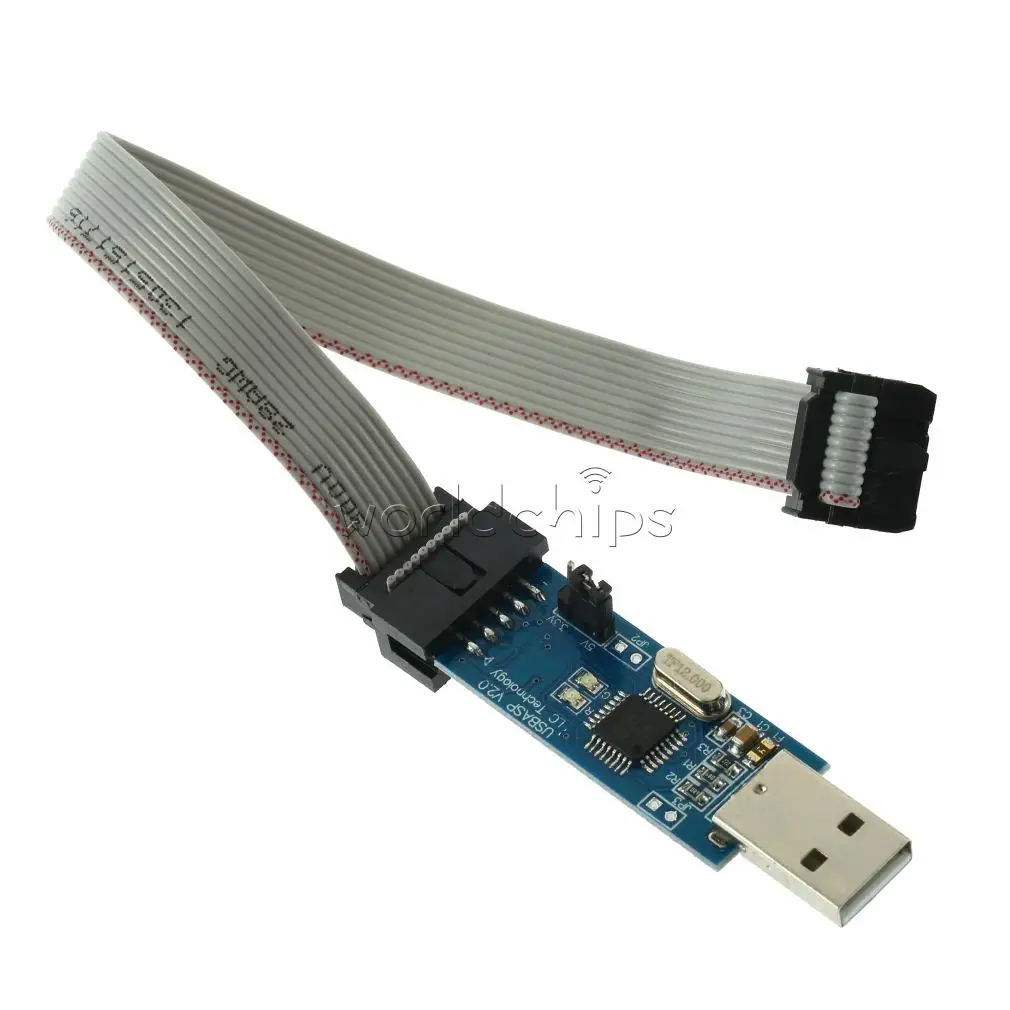 10sets Usbasp Usbisp Avr Programmer 3 3v 5v Atmega8 Atmega128 Usb Asp