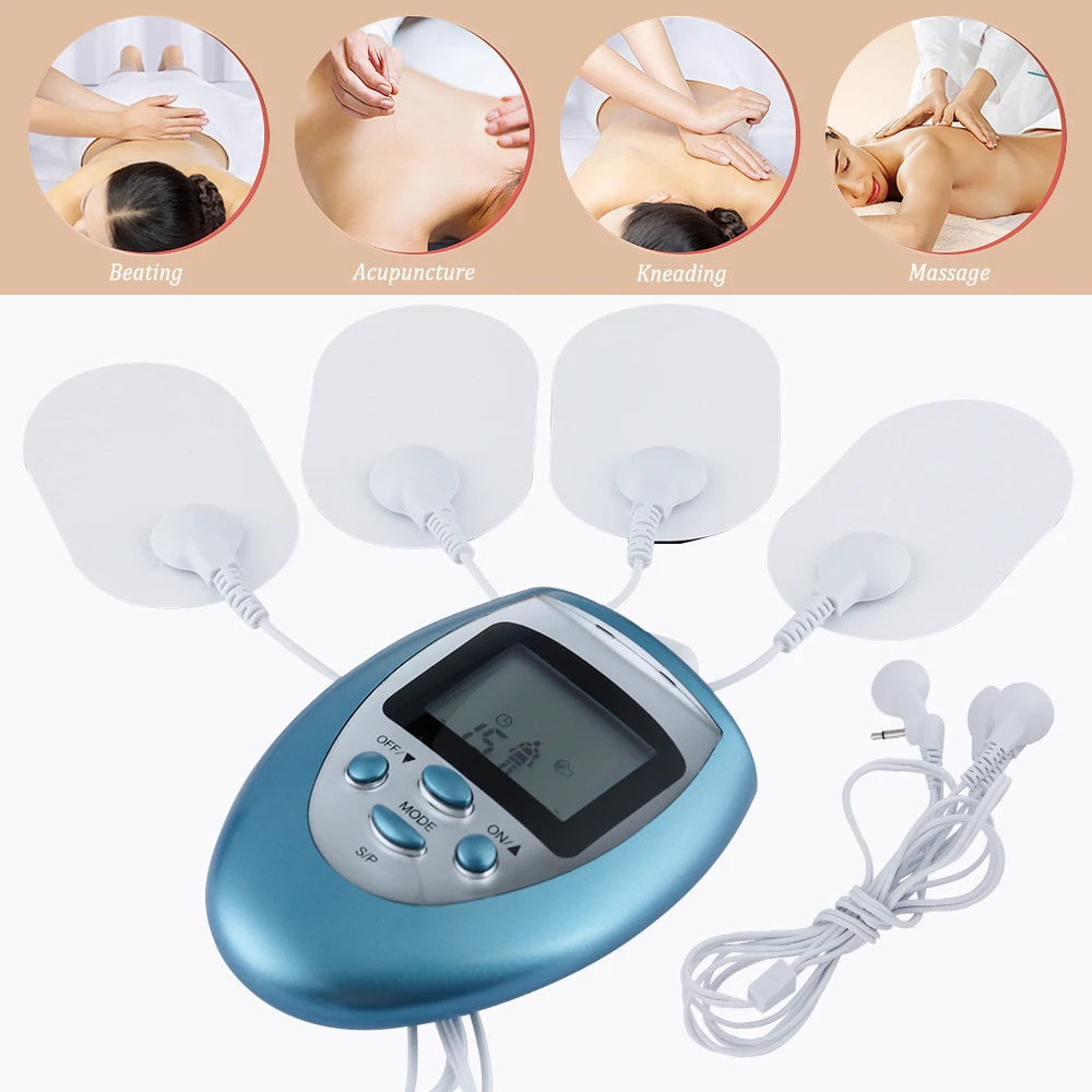 New Electrical Stimulator Full Body Relax Muscle Therapy Massager Lcd Screen Pulse Tens