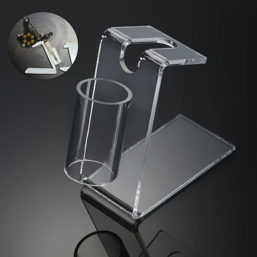 1PC New Acrylic Tattoo Machine Gun Holder Stand Rack Tattoo Guns Rest 1PC New Acrylic Tattoo Machine Gun Holder Stand Rack Tattoo Guns Rest