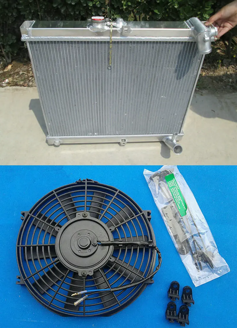 Aluminum Alloy Radiator For Fit Mazda Rx7 Fc3s Rx-7 Fc-3s S4 Mt 86-88 ...