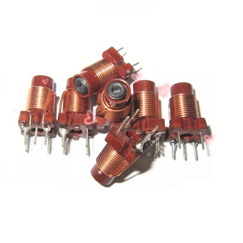 가변 인덕턴스 고주파 권선 인덕터, 코어 트림 인덕터 코일, 12T 0.6uh-1.7uh X100