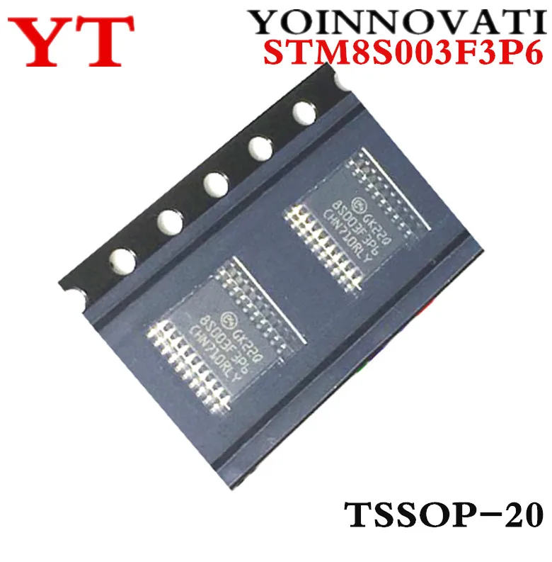 100 개/몫 STM8S003F3P6 STM8S003F 8S003F3P6 MCU 8BIT 8KB 플래시 TSSOP20 IC.|flash ic|ic flashflash ...