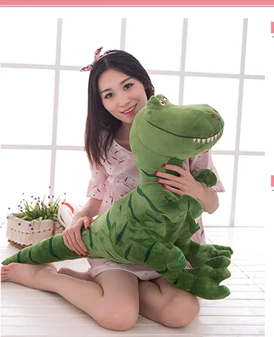 big plush green dinosaur toy new Tyrannosaurus rex doll gift about ...