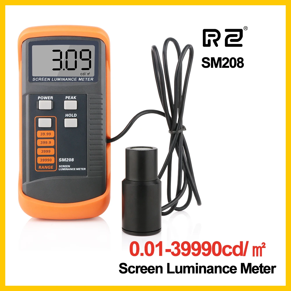 Rz Portable Luminance Meter Screen Brightness Meter Mini Light Detector ...