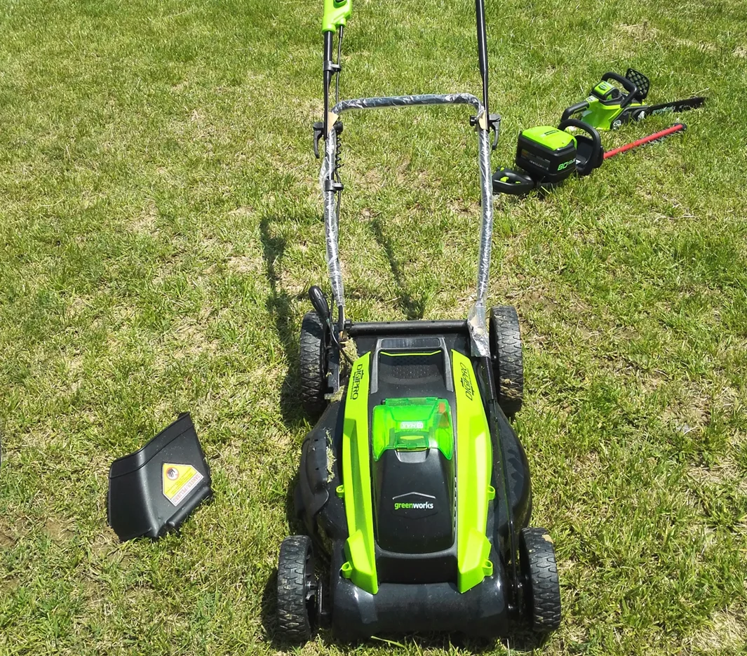 Professional 80V cordless hand push lawn mower 21 inches 19 Lawn Mower ...