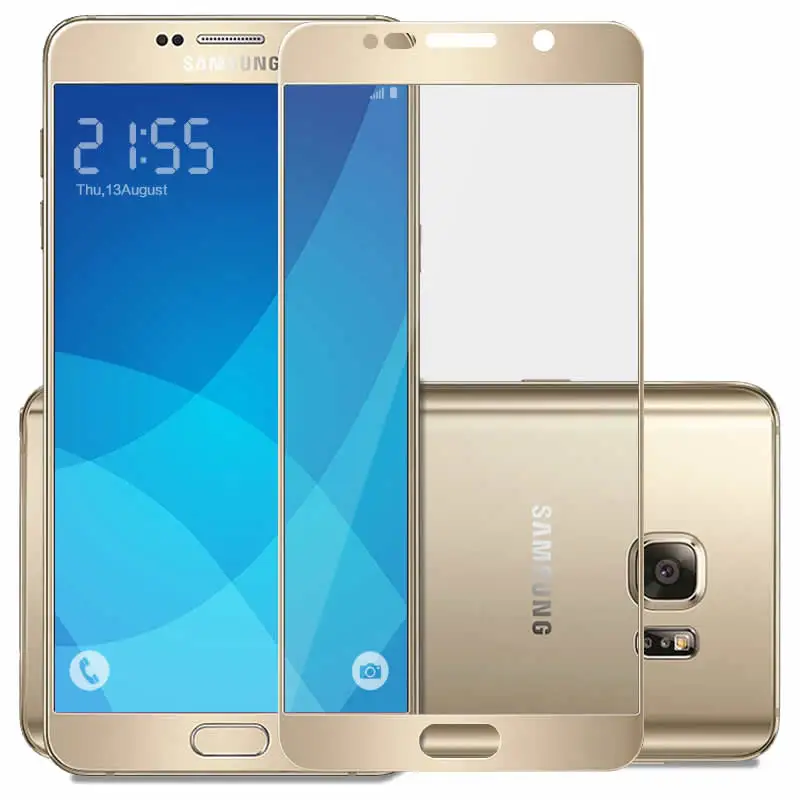 MAKAVO 2.5D Full Cover Screen Protector For Samsung Galaxy Note 5 Note5 ...
