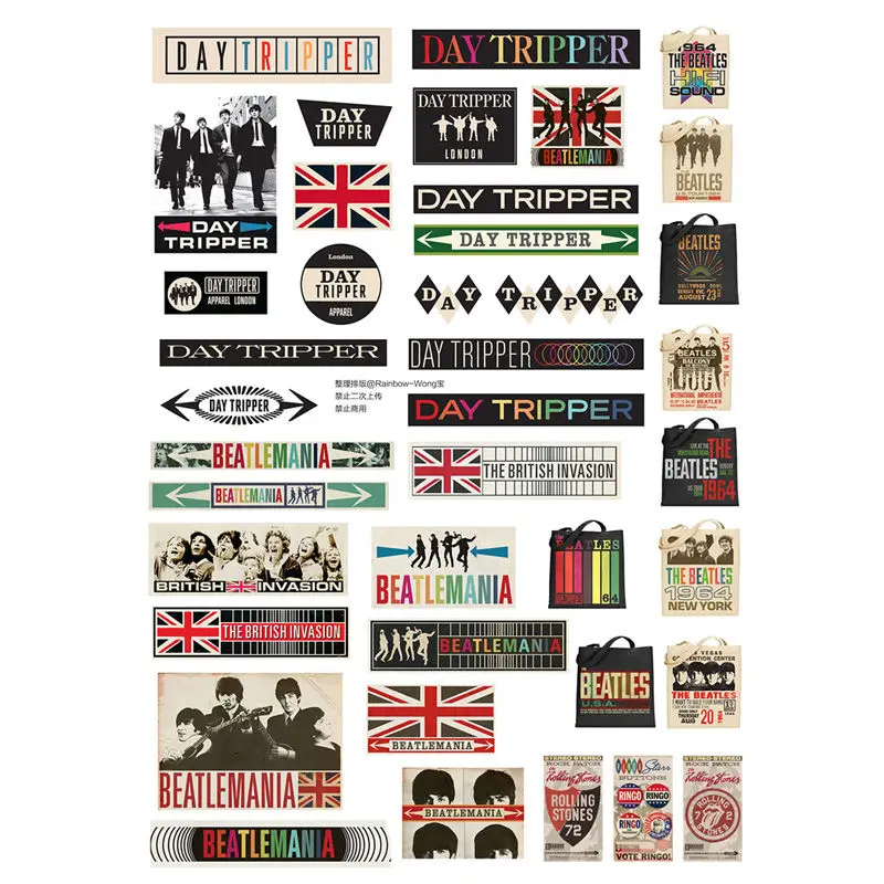 2 pcs/lot Vintage Ticket Decoration Mohamm Planner DIY Sticker Pack ...