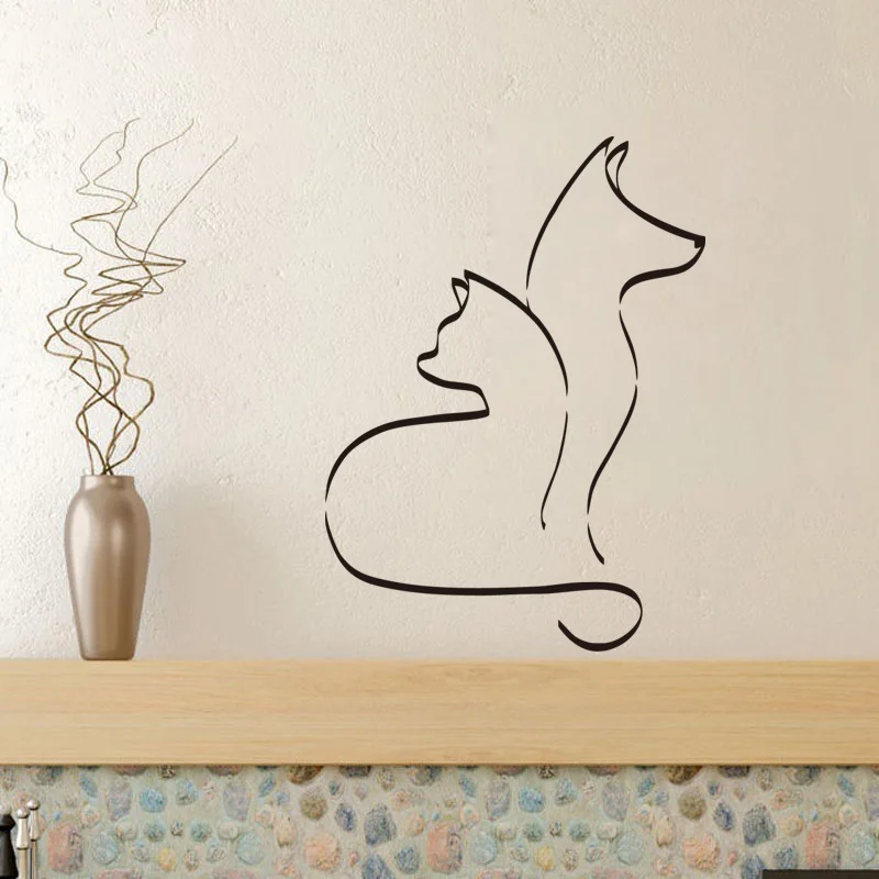 DCTOP Stick Figure Vinyl Wall Decals Funny Wall Paper For Kids Room ...