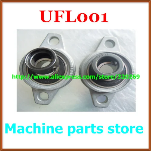 12Mm 샤프트 UFL001 아연 합금 필로우 블록 베어링 구형 10 개 (편심 슬리브 포함)|12mm shaft|shaft ...