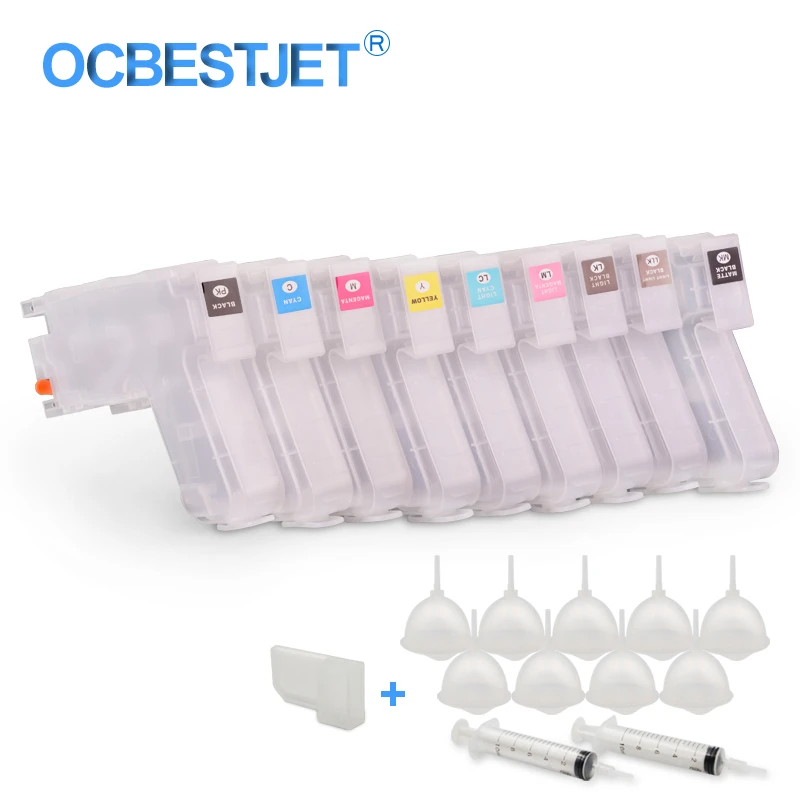 9Colors/Set T8501 T8501-T8509 Empty Refillable Ink Cartridge With Reset ...