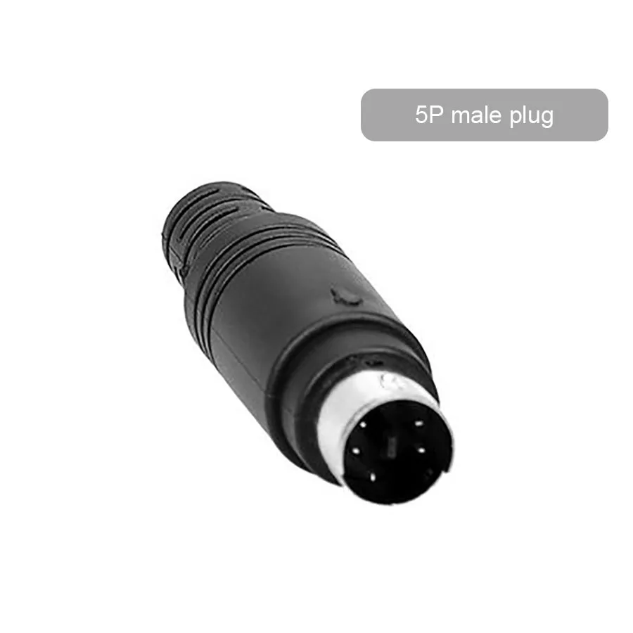 10pcs 5P Video Male Female Plug Socket DIN 5Pin S Terminal 5 Core DC ...