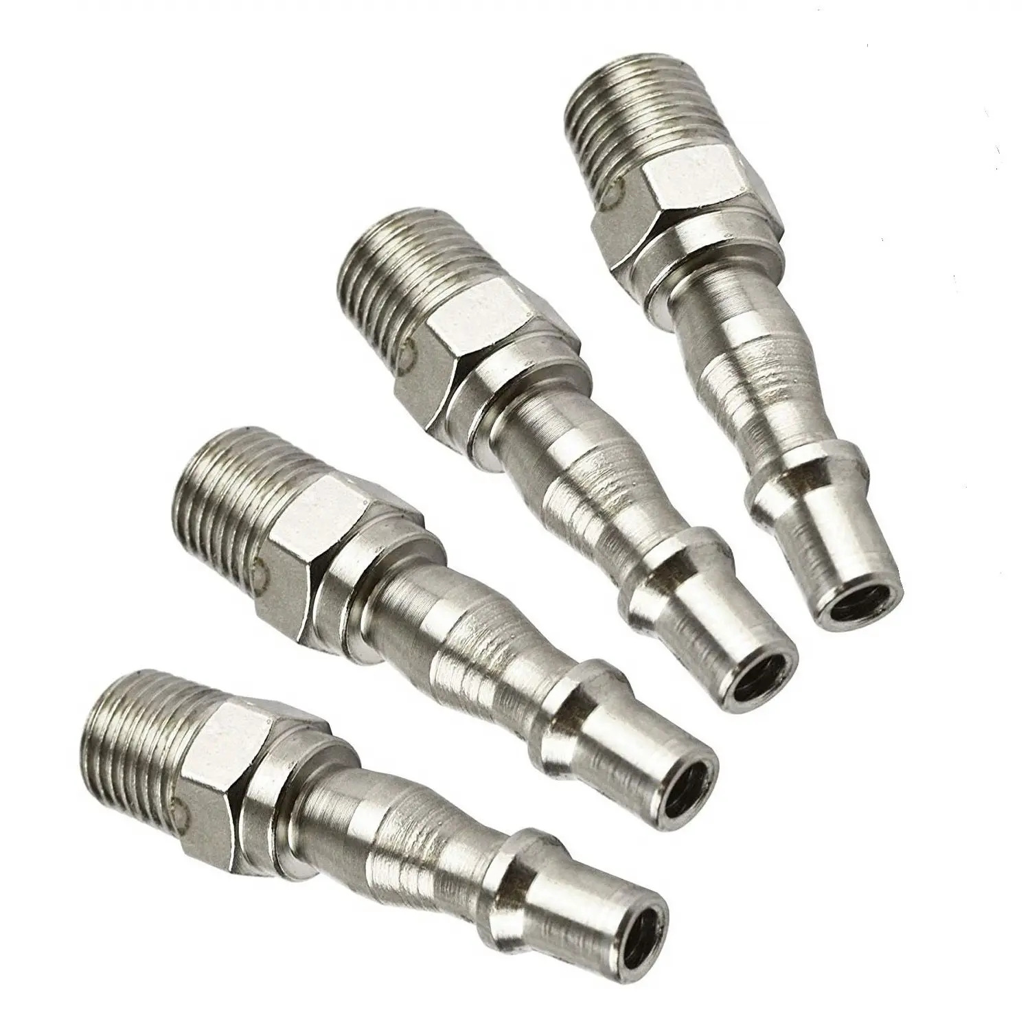 Air Line Hose Fitting Connector Quick Release 1 4 Male Thread 5pk 6