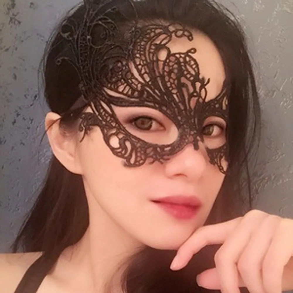 1pcs Hot Sales Black Sexy Lady Lace Mask Eye Mask For Masquerade Party Fancy Dress Costume