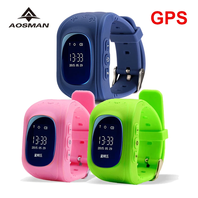Reloj inteligente AOSMAN Q50 para niños con GPS, localizador, reloj ...