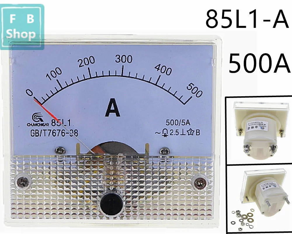 1pcs 85l1 500a Ac Panel Meter Analog Panel Ammeter Dial Current Gauge