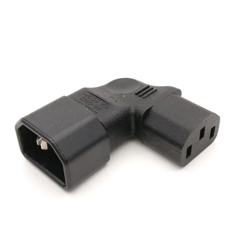IEC Connectors IEC 320 C14 male to C13 famale Vertical right angle ...